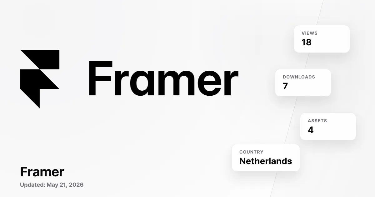 4+ Framer Logo PNG & SVG Vectors HD Quality