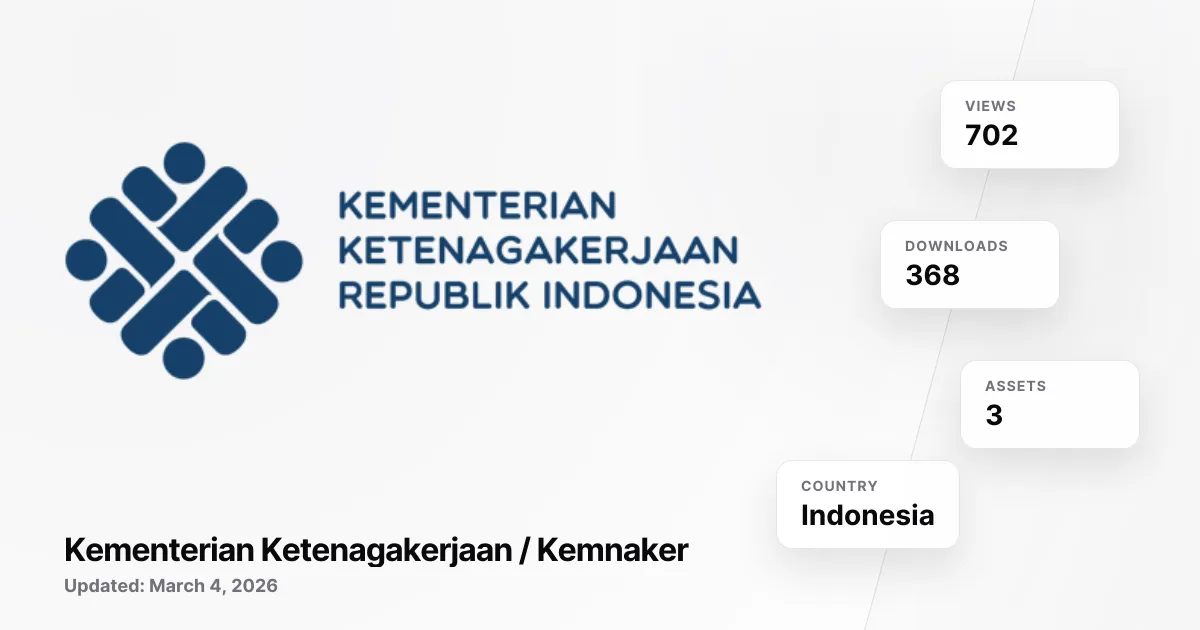 3+ Logo Kementerian Ketenagakerjaan / Kemnaker PNG & SVG Vector Kualitas HD
