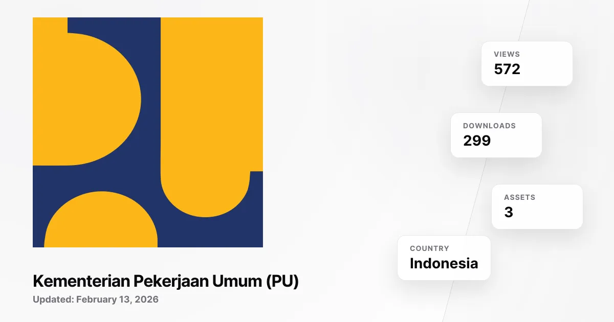 3+ Logo Kementerian Pekerjaan Umum (PU) PNG & SVG Vector Kualitas HD