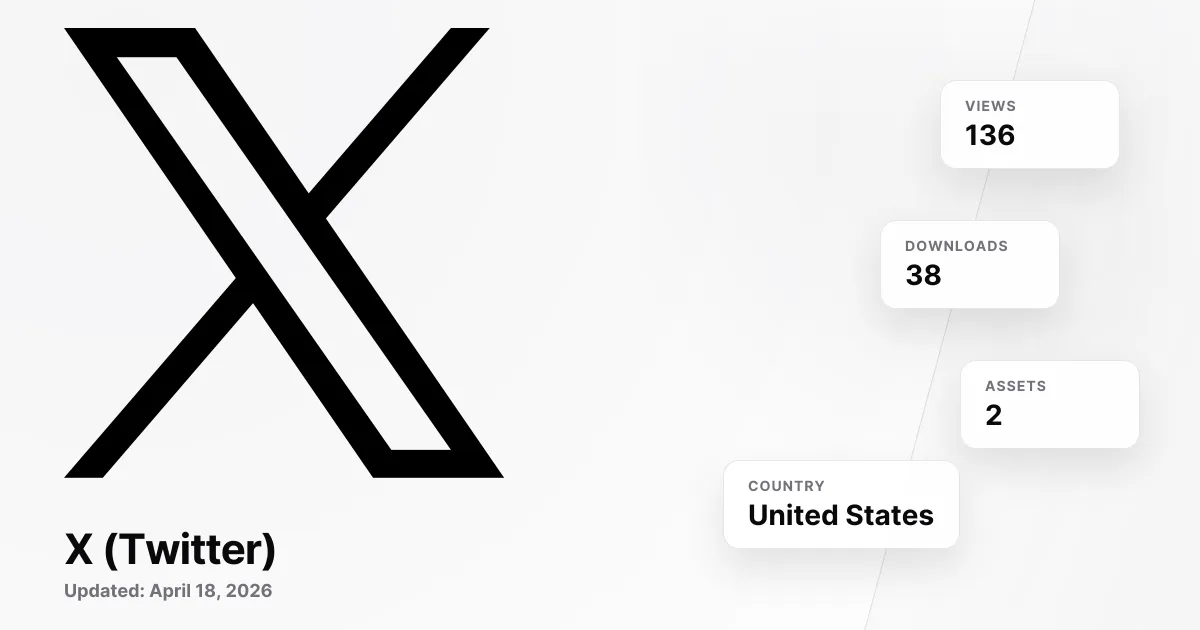 2+ X (Twitter) Logo PNG & SVG Vectors HD Quality